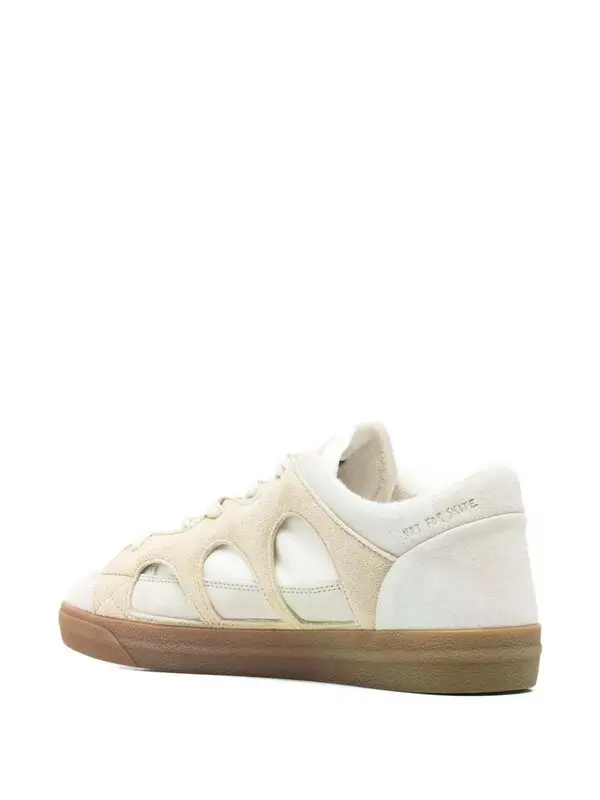 SANTHA Cut-out Detail Sneakers - White