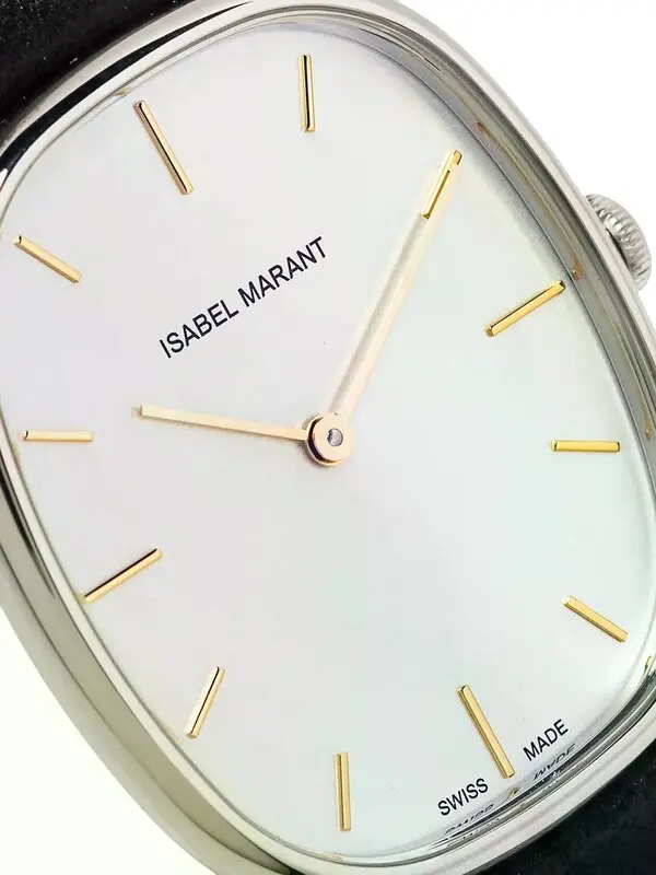 Isabel Marant Étoile Oval Quartz Watch With Leather Strap