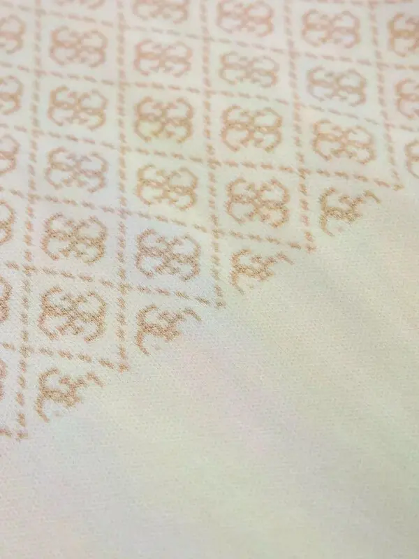 Guess Monogram Pattern Mock-neck Top