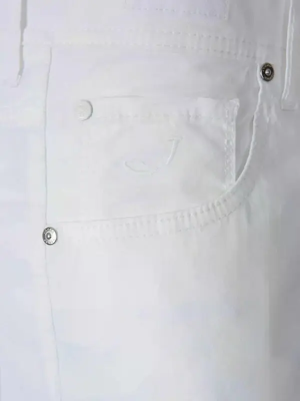Jacob Cohen Logo Patch Denim Shorts