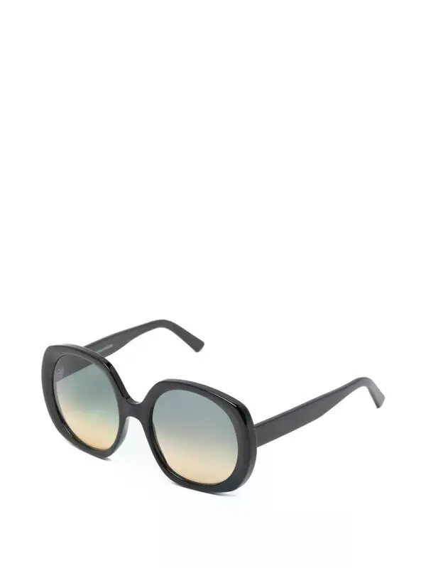 ANDY WAWA Round-frame Sunglasses - Black