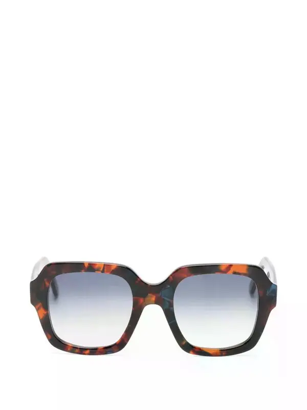 ANDY WAWA Tortoiseshell-effect Square-frame Sunglasses - Brown