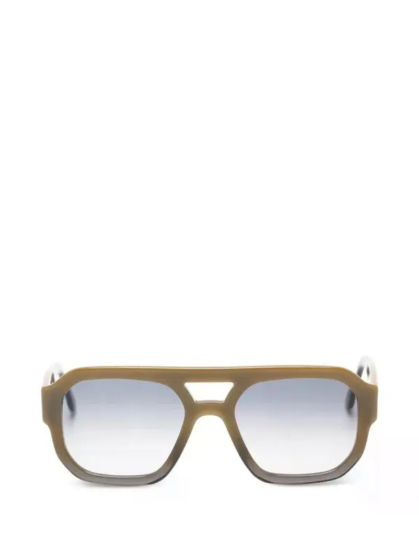 ANDY WAWA Dandelion Geometric-frame Sunglasses - Green