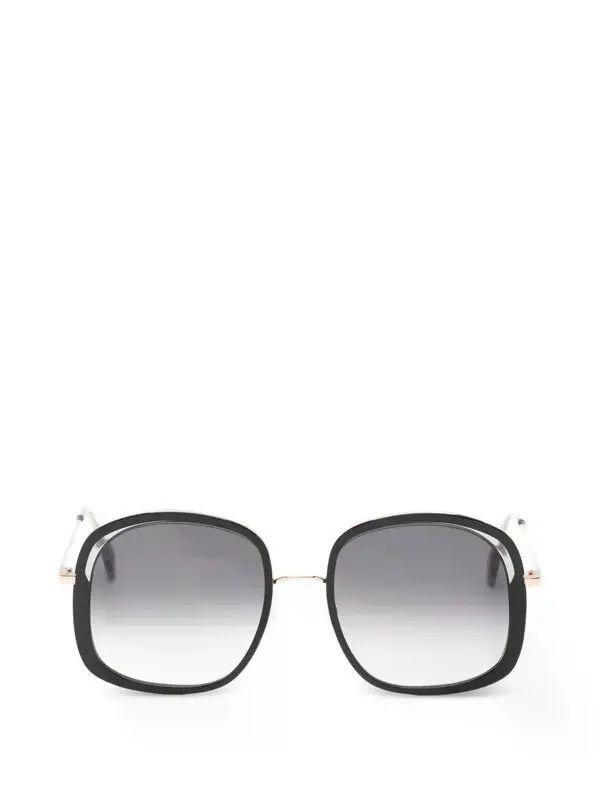 ANDY WAWA Square Frame Sunglasses With Gradient Lenses - Black