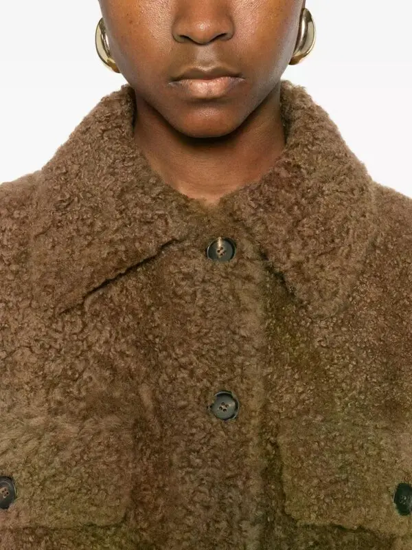 Brunello Cucinelli Textured Shearling-effect Jacket