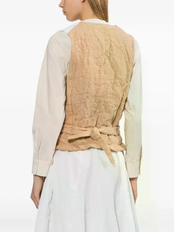 Comme Des Garçons Floral Embroidered Waistcoat