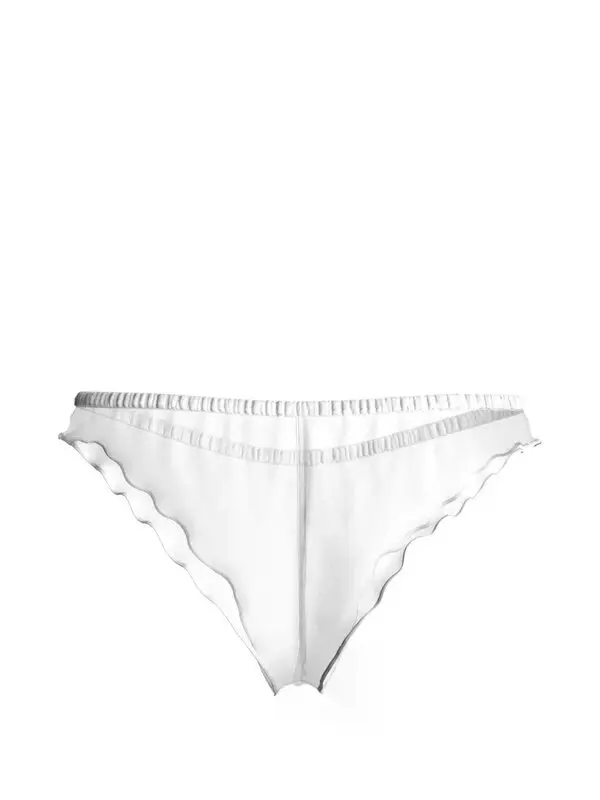 MAISON CLOSE Panorama Ruffled Tanga Briefs