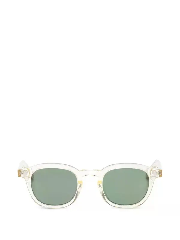 Maison Kitsuné X A. Society Camille Square Frame Sunglasses - Yellow