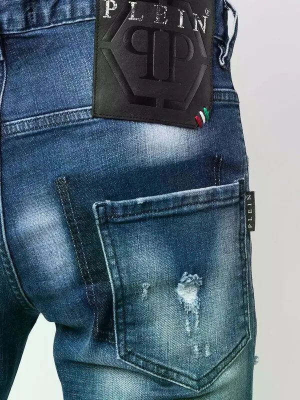 Philipp Plein Ripped Skinny Jeans