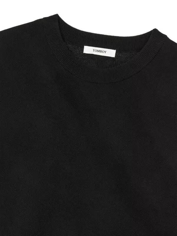 STUDIO TOMBOY Logo Print Cotton T-shirt - Black