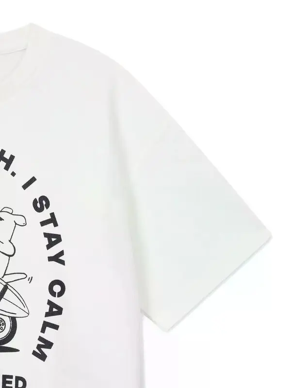 STUDIO TOMBOY Graphic Print Boxy-fit T-shirt - White
