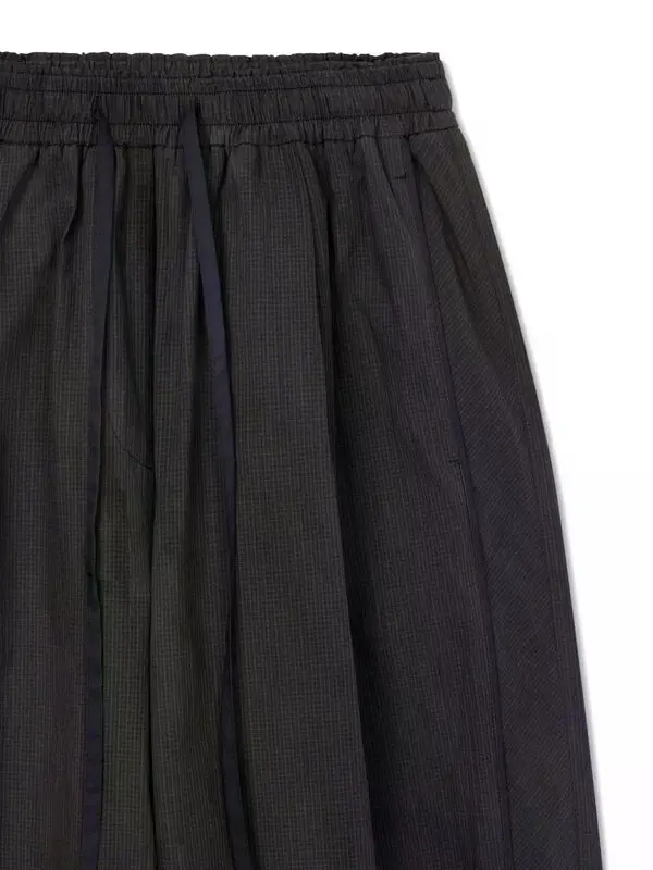 STUDIO TOMBOY Check-pattern Drawstring Trousers