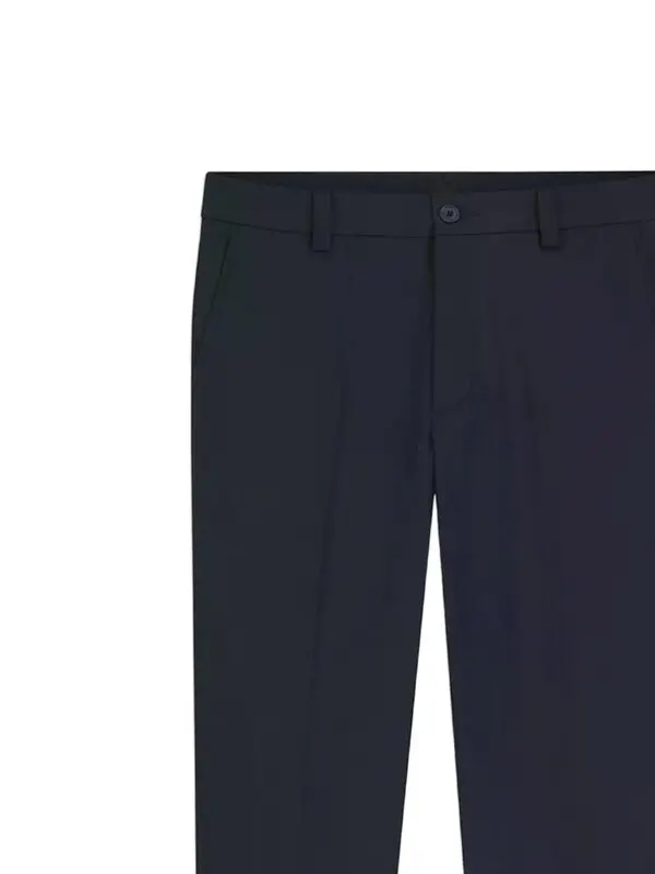BOSS Pressed-crease Turn-up Trousers