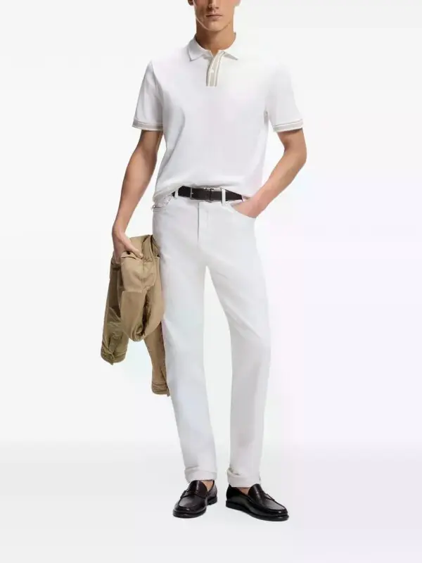 BOSS Logo Patch Slim Cut Jeans