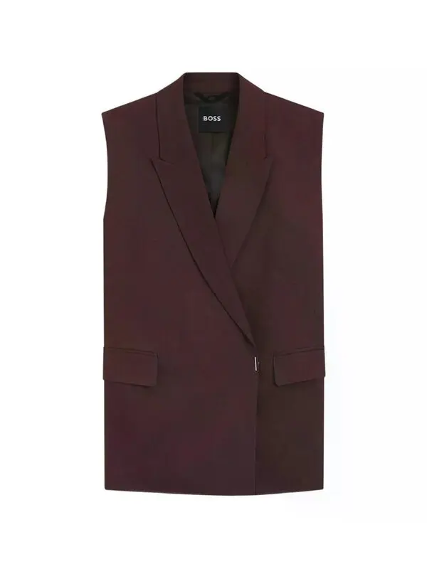 BOSS Double-breasted Sleeveless Waistcoat