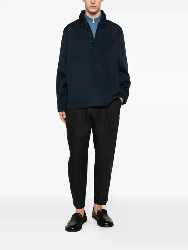 GRAN SASSO Zip-up Knitted Sweatshirt - Blue