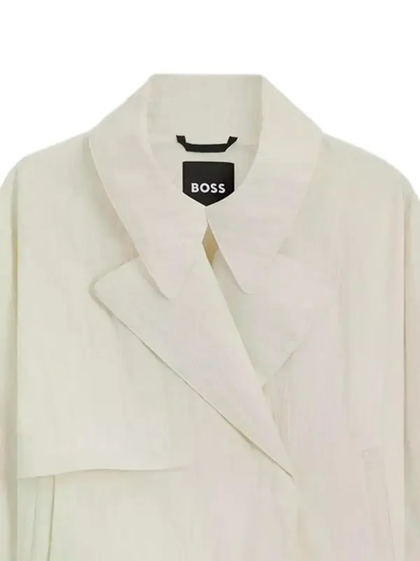 BOSS Double-breasted Gabardine Jacket