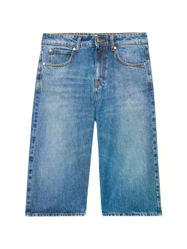 MSGM Denim Culottes - Blue