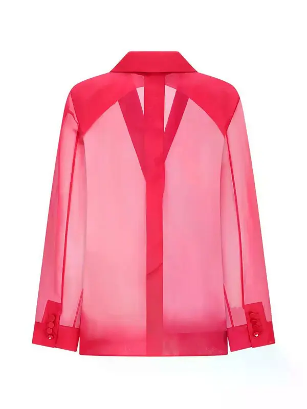 Max Mara Double-breasted Sheer Jacket