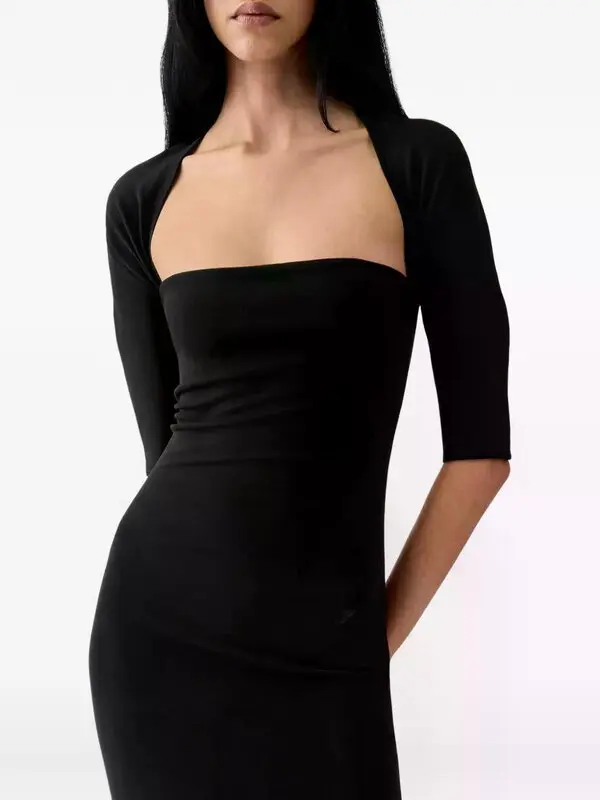 Jacquemus Bolero Short-sleeve Maxi Dress - Black