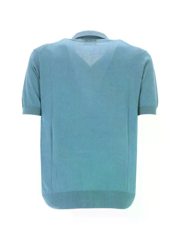 HOSIO Fine-knit Collared T-shirt