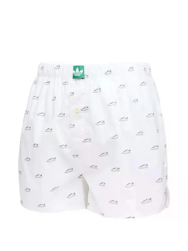 Adidas Graphic-print Woven Boxers