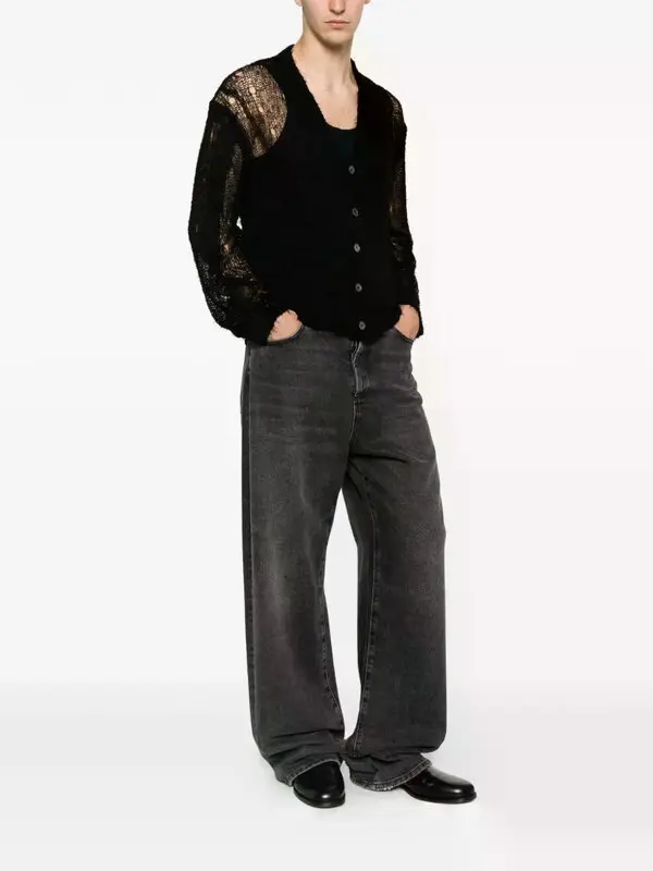 Our Legacy Academy Laddered-knit Cardigan