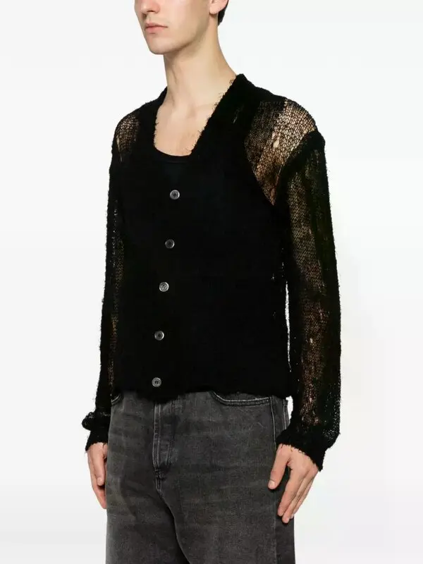Our Legacy Academy Laddered-knit Cardigan