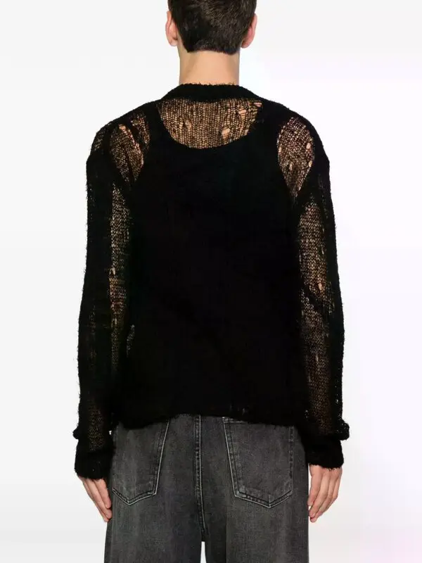 Our Legacy Academy Laddered-knit Cardigan