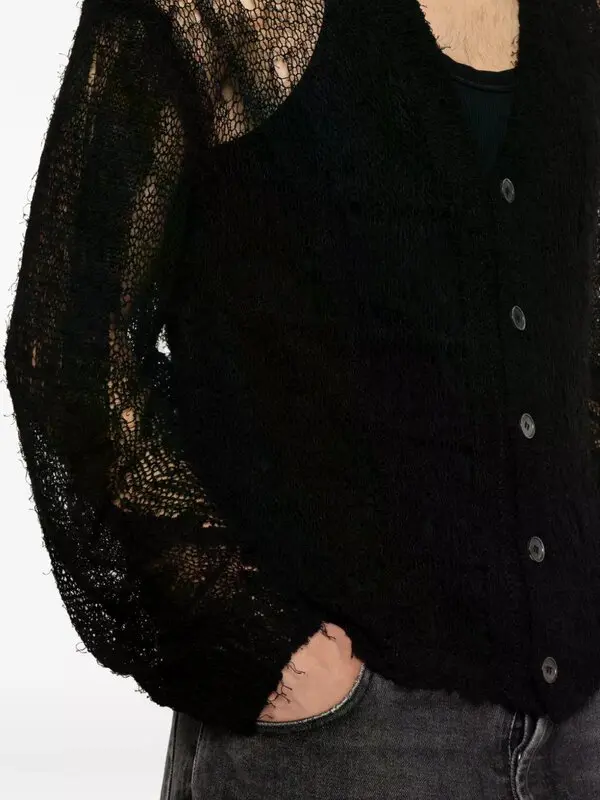 Our Legacy Academy Laddered-knit Cardigan