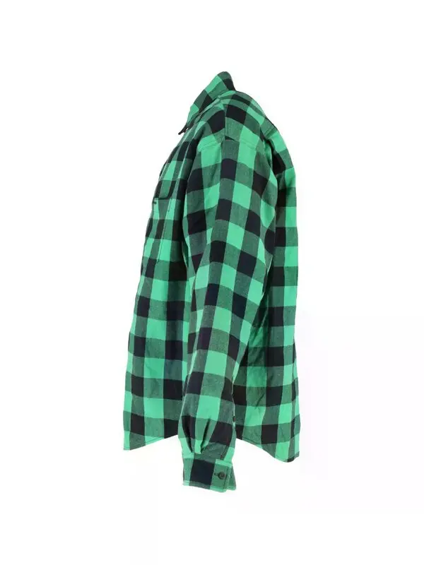 Balenciaga 2023 Buffalo Check Padded Shirt