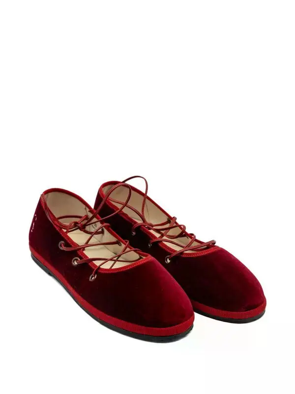 GONDOLINA Lace-up Ballet Flats