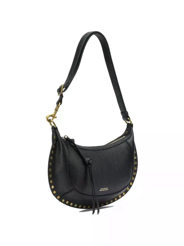 Isabel Marant Étoile Oskan Moon Stud-embellished Shoulder Bag - Black