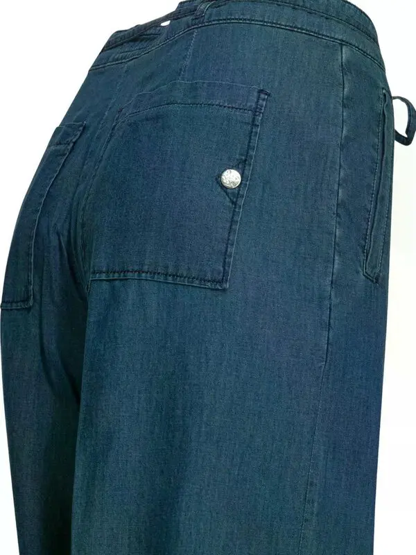 SHAFT JEANS Drawstring Waist Wide-leg Jeans