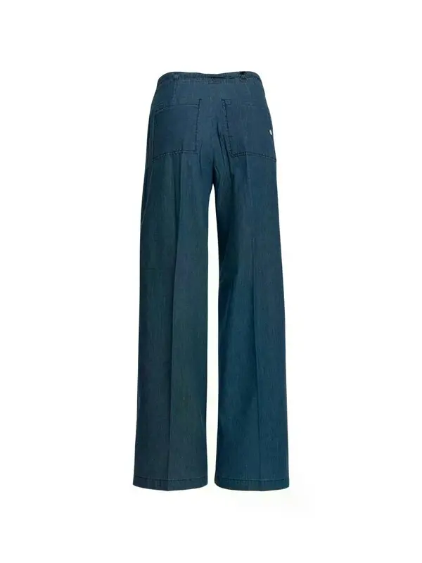 SHAFT JEANS Drawstring Waist Wide-leg Jeans