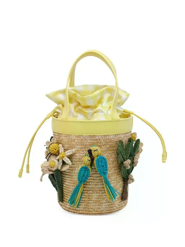 AQUAZZURA Mini Birdsong Bucket Bag