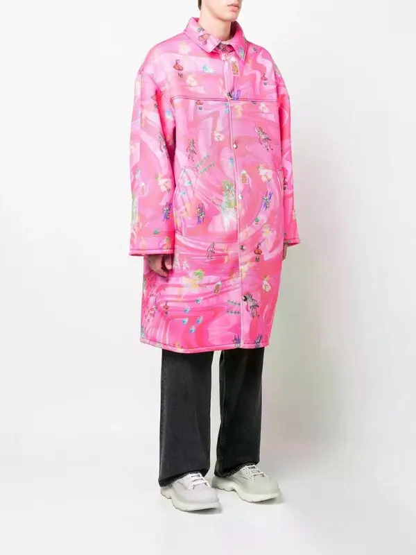 LIBERAL YOUTH MINISTRY Graphic Print Scuba Coat