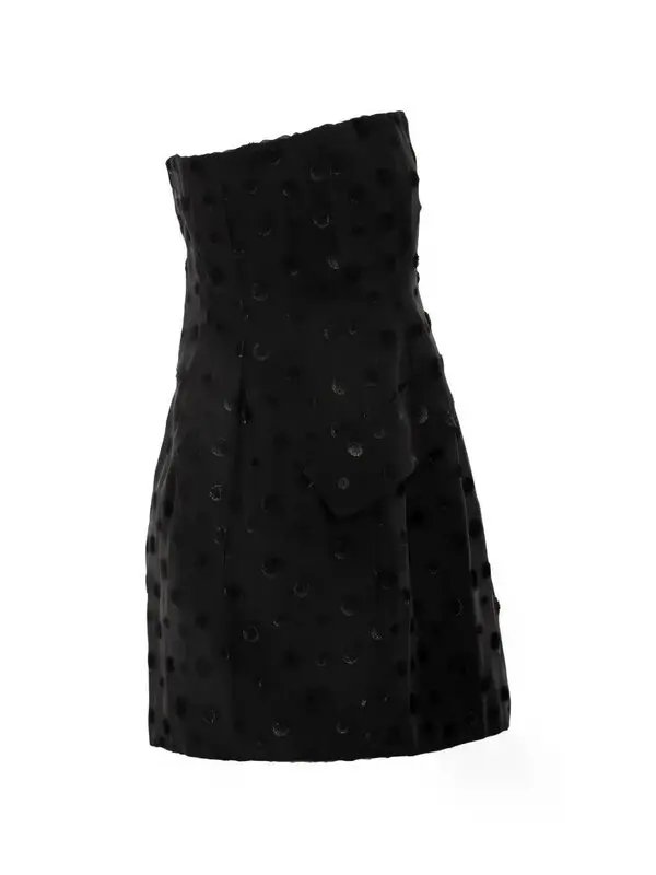 Sportmax Polka-dot Strapless Mini Dress