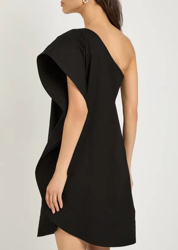 Stella McCartney Asymmetric Cotton Mini Dress
