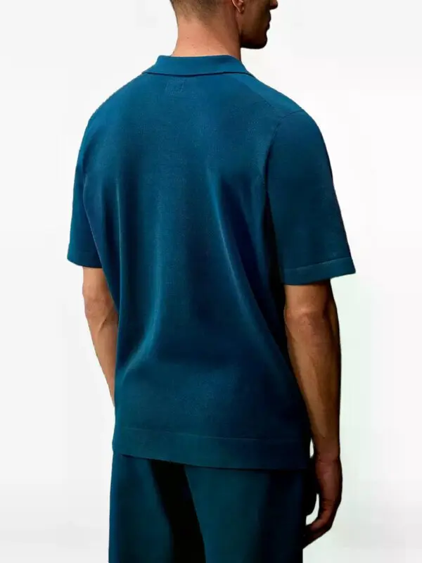 C.P. COMPANY Metropolis Series Logo-patch Polo Sweater