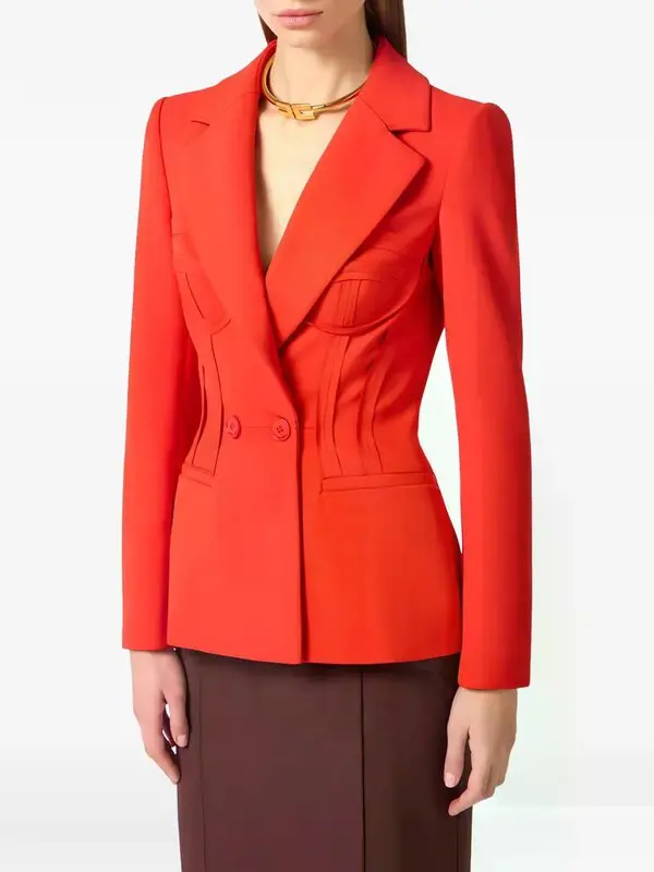 Elisabetta Franchi Raw-edge Bustier-line Jacket