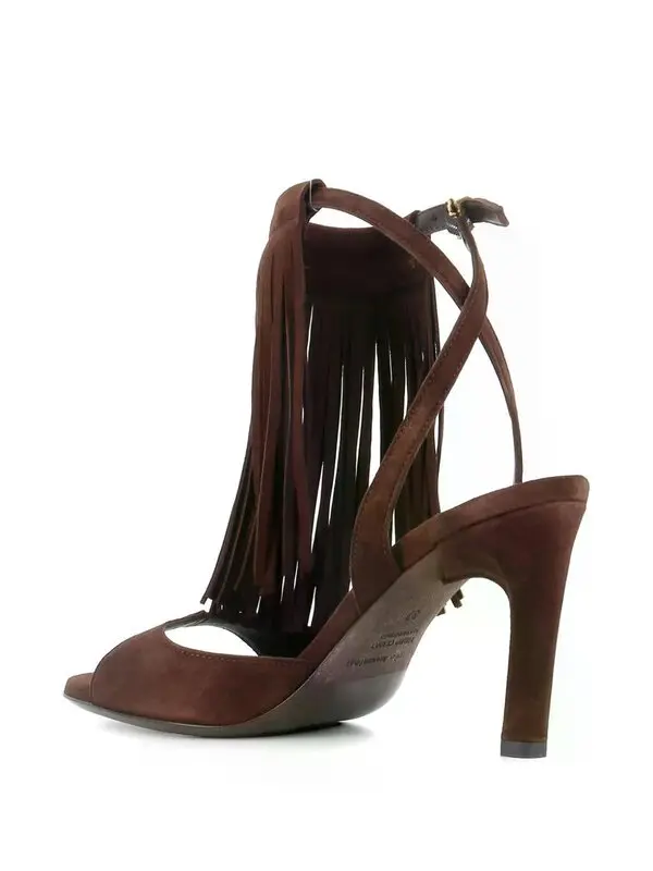 SERGIO LEVANTESI Suede Fringe Sandals