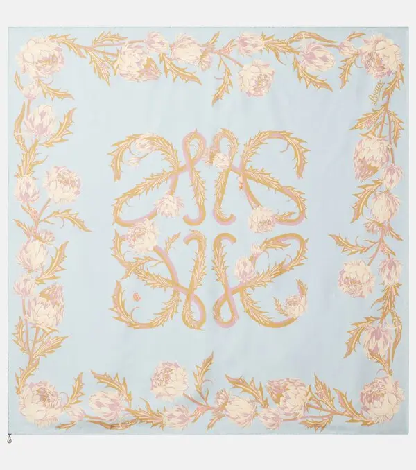 Loewe Printed Silk Twill Scarf