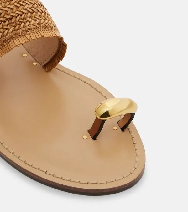 AMANU Shela Woven Leather Sandals
