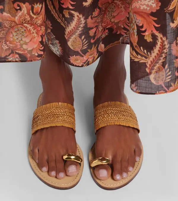 AMANU Shela Woven Leather Sandals
