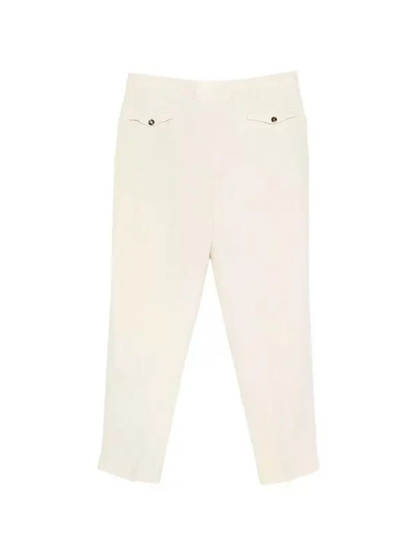 DELL'OGLIO Pleated Trousers - Neutrals