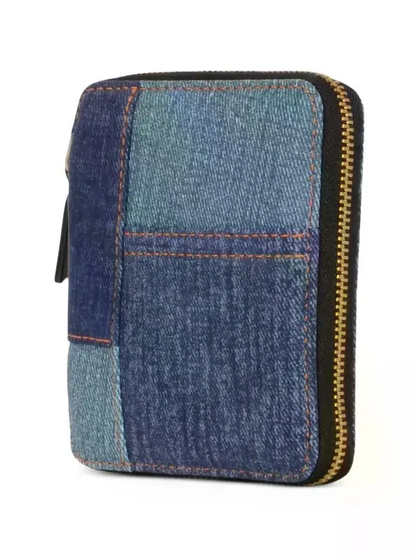 Comme Des Garçons Patchwork-denim Zip-around Wallet