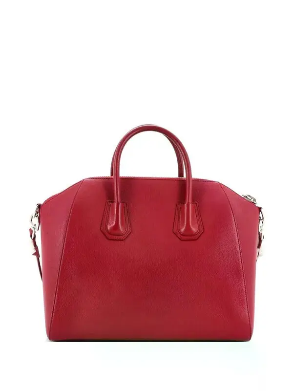 Givenchy Antigona Bag Glazed Leather Medium Satchel - Red