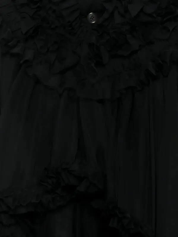 Noir Kei Ninomiya Ruffled Asymmetric Cape