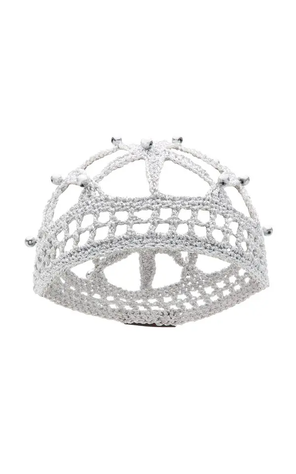 PARDOHATS Exclusive La Isla Sirena Embellished Headpiece - Silver